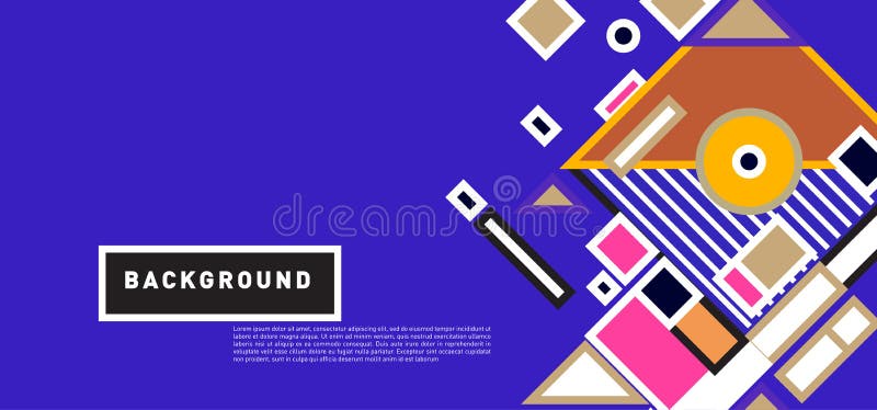 Vector Abstract Colorful Rectangle Background for Banner Stock Vector ...