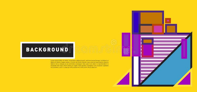 Vector Abstract Colorful Rectangle Background for Banner Stock Vector ...