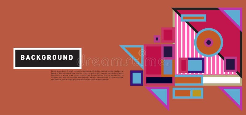 Vector Abstract Colorful Rectangle Background for Banner Stock Vector ...