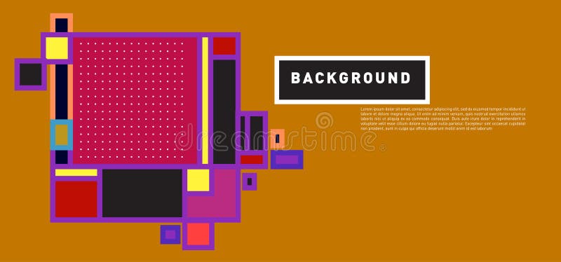 Vector Abstract Colorful Rectangle Background for Banner Stock Vector ...