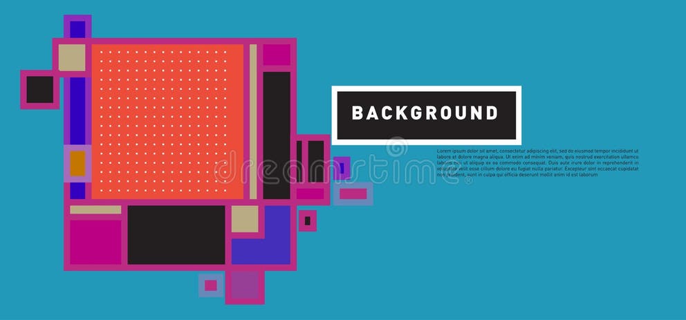 Vector Abstract Colorful Rectangle Background for Banner Stock Vector ...