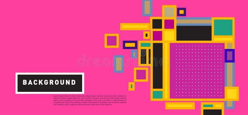 Vector Abstract Colorful Rectangle Background for Banner Stock Vector ...