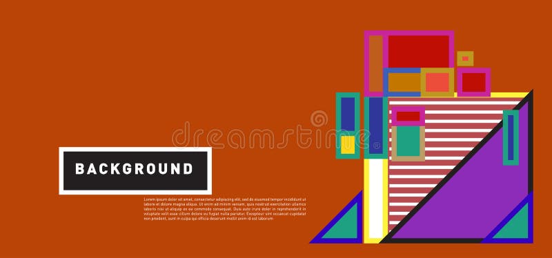 Vector Abstract Colorful Rectangle Background for Banner Stock Vector ...