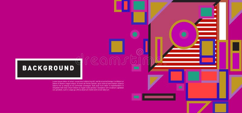 Vector Abstract Colorful Rectangle Background for Banner Stock Vector ...