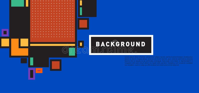 Vector Abstract Colorful Rectangle Background for Banner Stock Vector ...