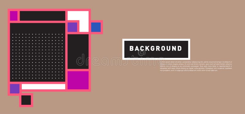 Vector Abstract Colorful Rectangle Background for Banner Stock Vector ...