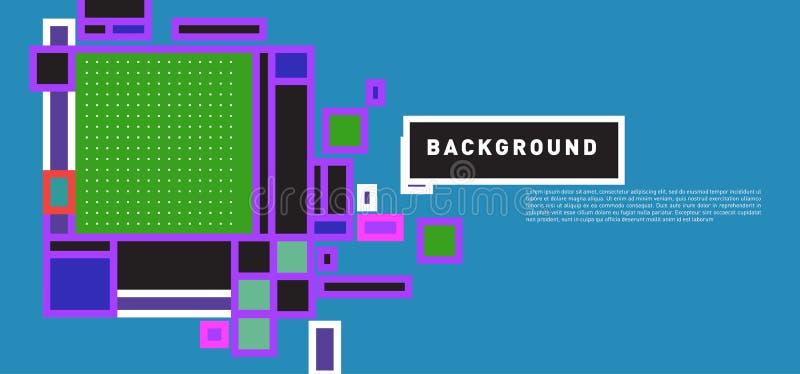 Vector Abstract Colorful Rectangle Background for Banner Stock Vector ...