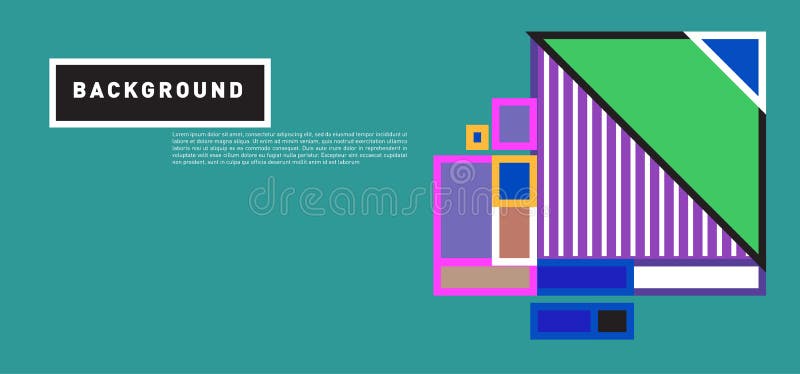 Vector Abstract Colorful Rectangle Background for Banner Stock Vector ...