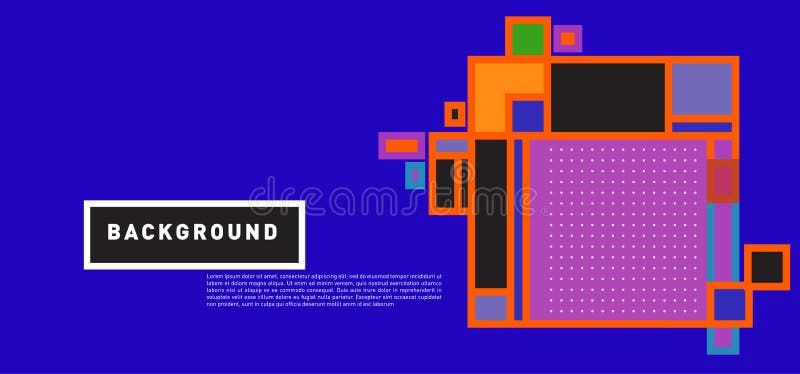 Vector Abstract Colorful Rectangle Background for Banner Stock Vector ...