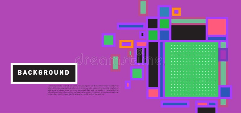 Vector Abstract Colorful Rectangle Background for Banner Stock Vector ...
