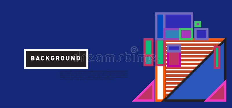 Vector Abstract Colorful Rectangle Background for Banner Stock Vector ...