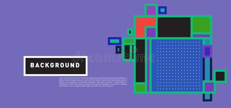 Vector Abstract Colorful Rectangle Background for Banner Stock Vector ...