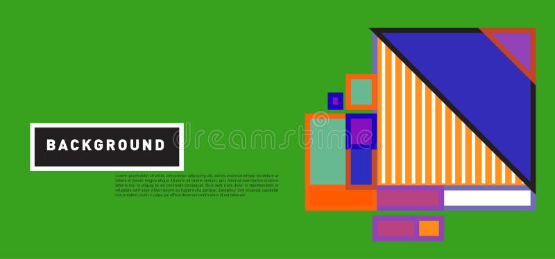 Vector Abstract Colorful Rectangle Background for Banner Stock Vector ...