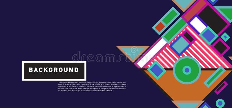 Vector Abstract Colorful Rectangle Background for Banner Stock Vector ...