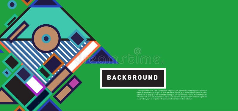 Vector Abstract Colorful Rectangle Background for Banner Stock Vector ...