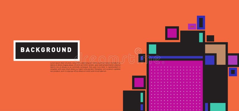 Vector Abstract Colorful Rectangle Background for Banner Stock Vector ...