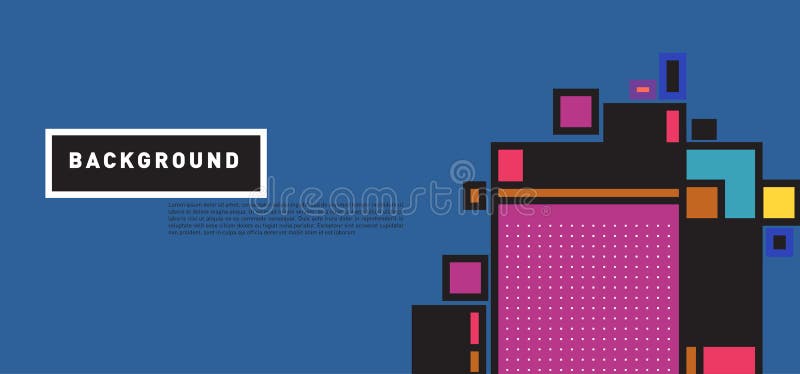 Vector Abstract Colorful Rectangle Background for Banner Stock Vector ...