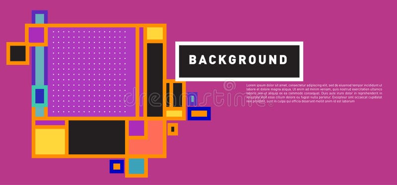 Vector Abstract Colorful Rectangle Background for Banner Stock Vector ...