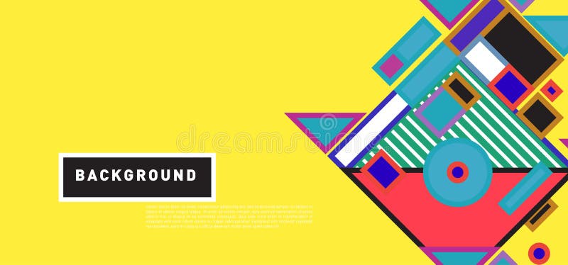 Vector Abstract Colorful Rectangle Background for Banner Stock Vector ...