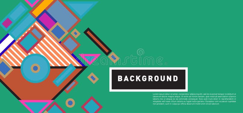 Vector Abstract Colorful Rectangle Background for Banner Stock Vector ...