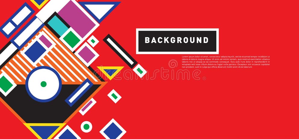 Vector Abstract Colorful Rectangle Background for Banner Stock Vector ...