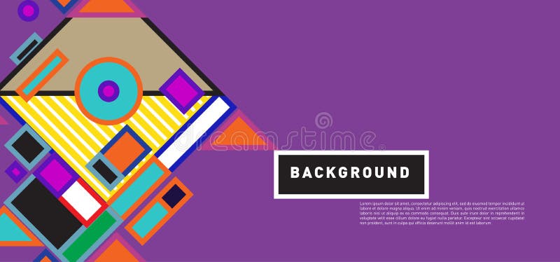 Vector Abstract Colorful Rectangle Background for Banner Stock Vector ...