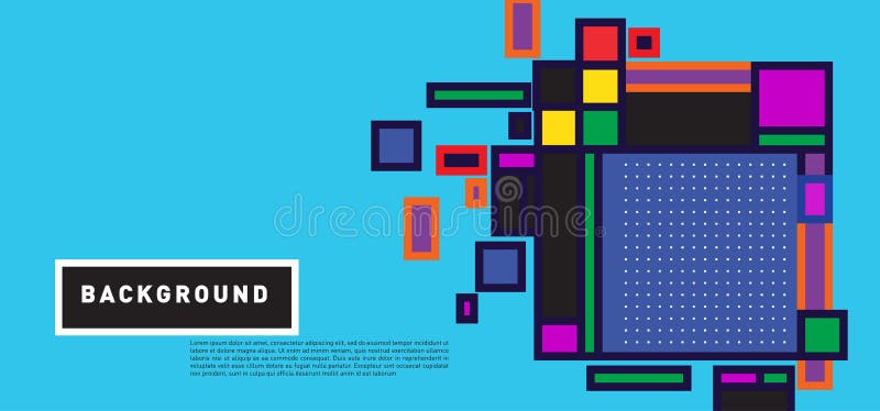 Vector Abstract Colorful Rectangle Background for Banner Stock Vector ...