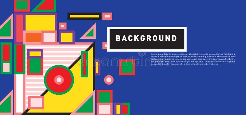 Vector Abstract Colorful Rectangle Background for Banner Stock Vector ...