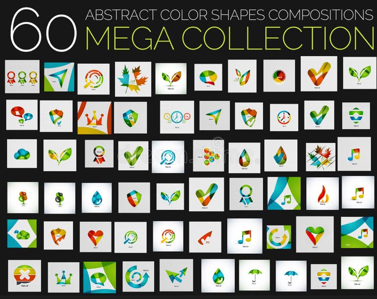 Vector Overlapping Shapes Stock Illustrations – 15,060 Vector ...