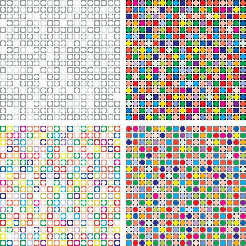 Vector Abstract Colorful Tile Backgrounds Stock Vector - Illustration ...