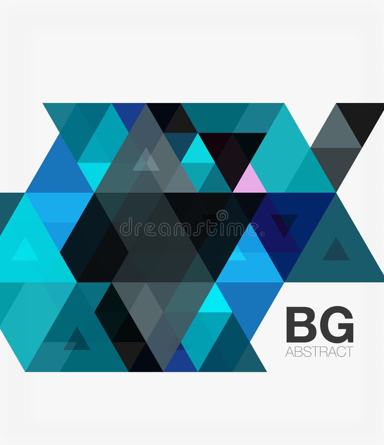 Vector Abstract Colorful Triangle Repetition Stock Illustration ...