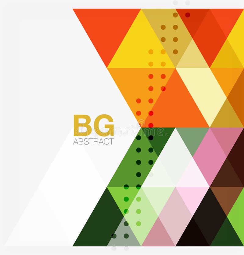 Vector Abstract Colorful Triangle Repetition Stock Illustration ...