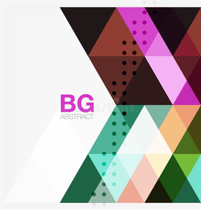 Vector Abstract Colorful Triangle Repetition Stock Illustration ...