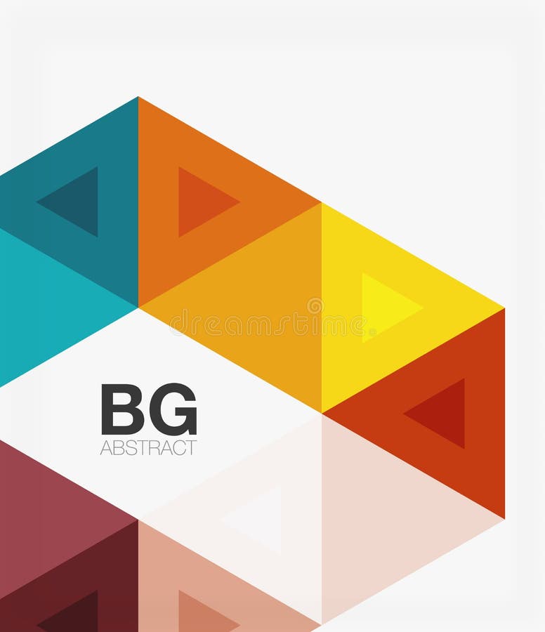 Vector Abstract Colorful Triangle Repetition Stock Illustration ...