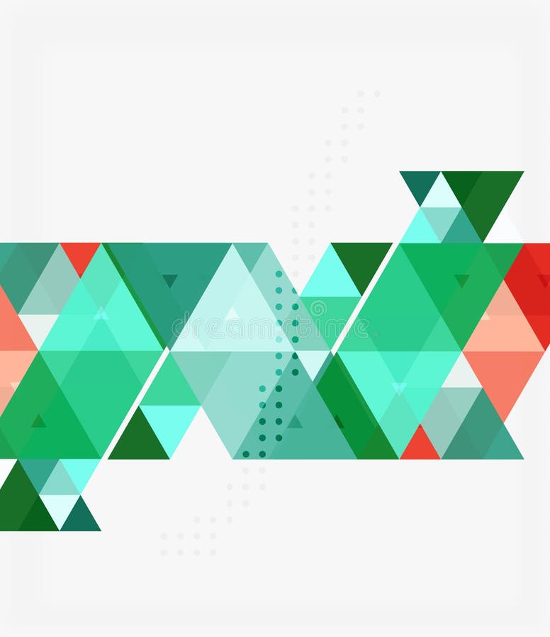 Vector Abstract Colorful Triangle Repetition Stock Illustration ...