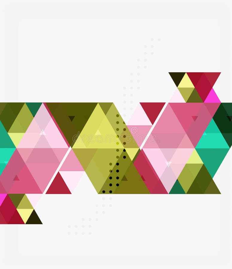 Colorful Eye Triangle Pattern Design Stock Vector - Illustration of ...