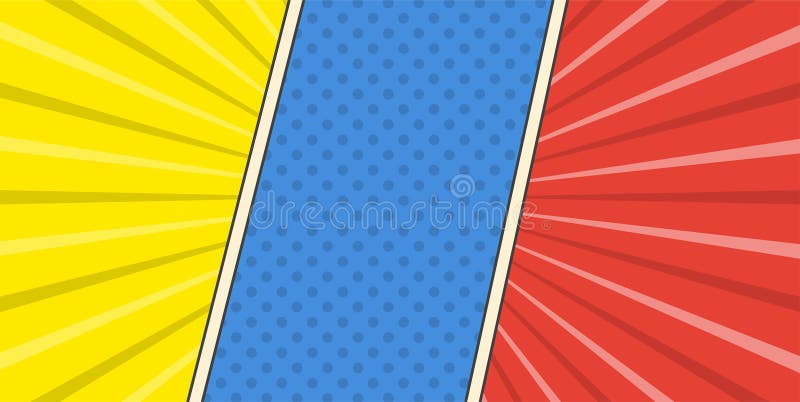 Vector Abstract Comic Page, Color Comic Background Stock Vector ...