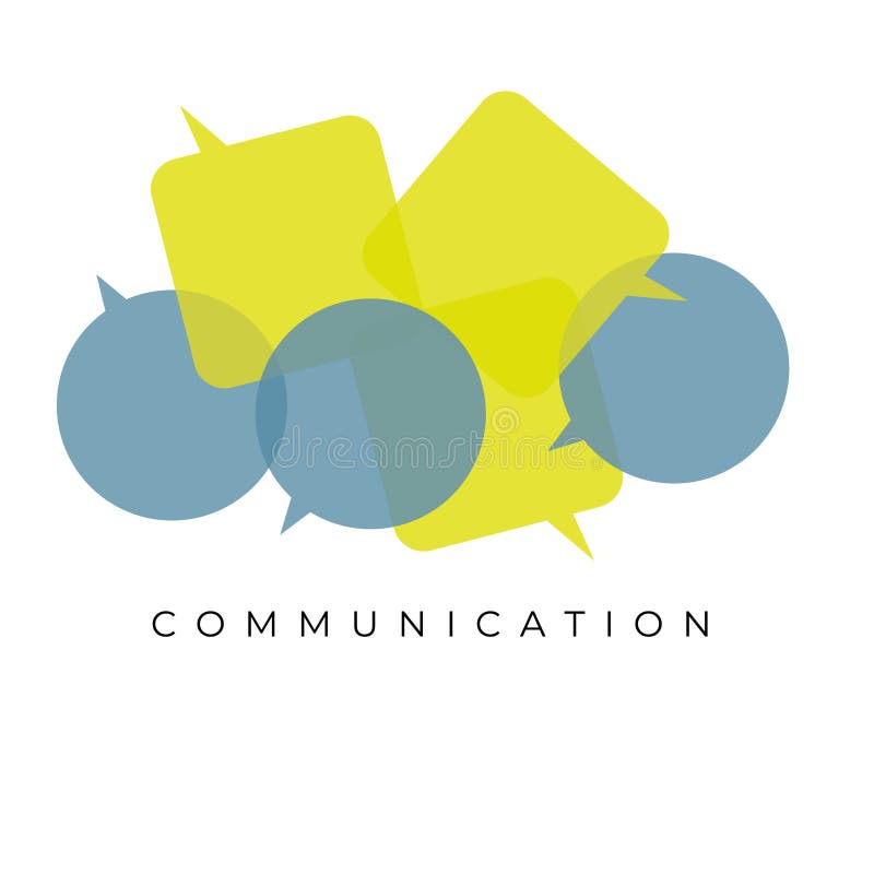 Vector Abstract Communication Concept Illustration Stock Vector ...