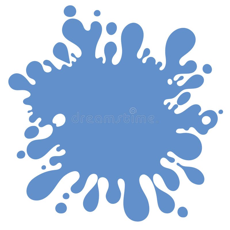 Vector Abstract Complex Shape, Fluid Blotch Spot Image As Template for ...