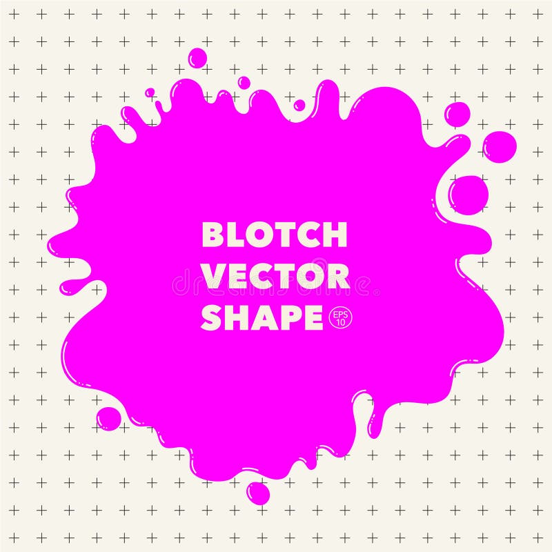 Vector Abstract Complex Shape, Fluid Blotch Spot Image As Template for ...