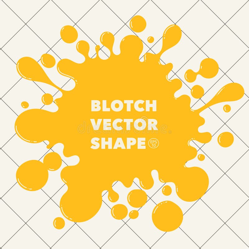 Vector Abstract Complex Shape, Fluid Blotch Spot Image As Template for ...