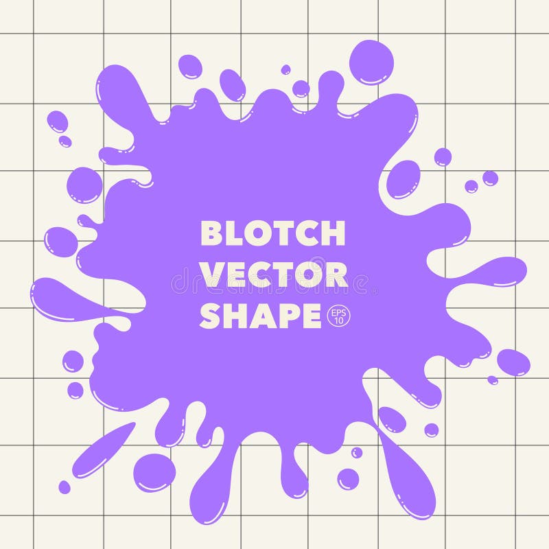 Vector Abstract Complex Shape, Fluid Blotch Spot Image As Template for ...