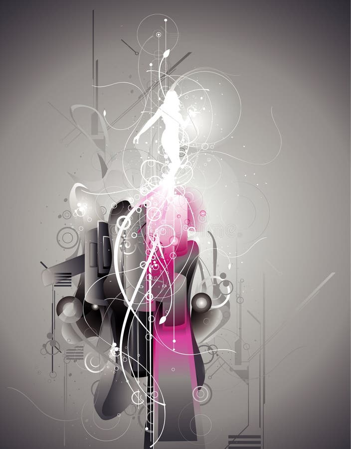 Vector Abstract Composition Stock Vector - Illustration of movement ...