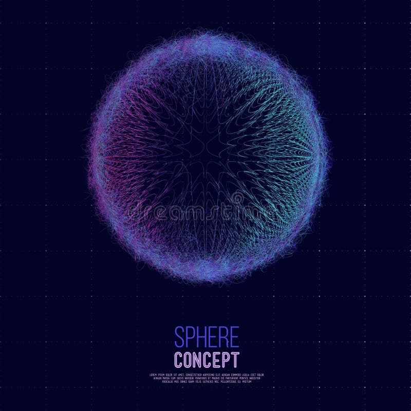 Vector Abstract Concept Geometric Area Circle Stock Vector ...