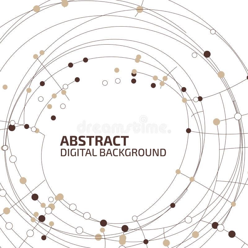 Vector abstract connection stock vector. Illustration of futuristic ...