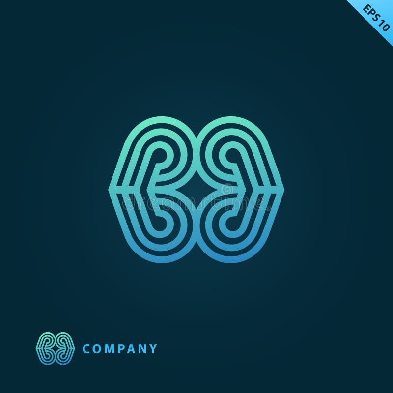 Vector Abstract Curve Logo Design. Modern Minimalistic Pattern Frame ... Vector Abstract Curve Logo Design. Modern Minimalistic Pattern Frame ...