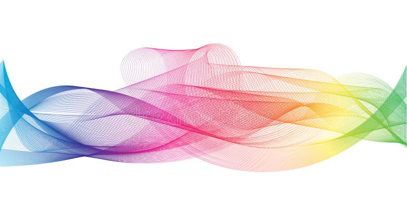 Abstract Curved Lines Background. Template. Poster, Illustration. Stock ...