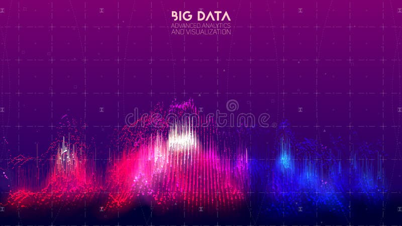Vector Abstract 3D Big Data Visualization. Futuristic Infographics ...