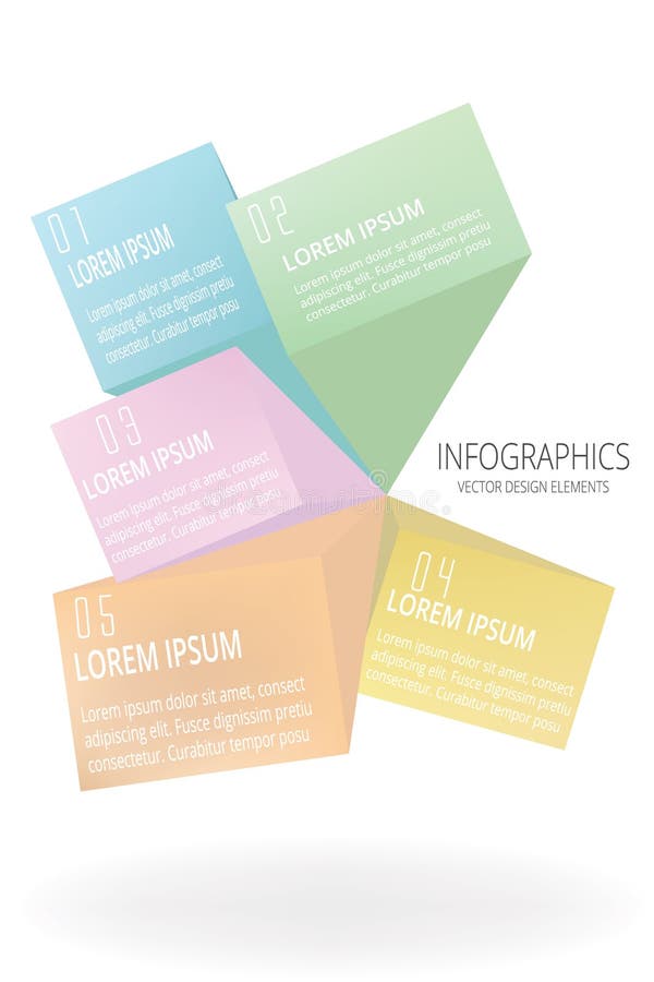 Vector Abstract 3d Box Infographic Elements Stock Illustration ...