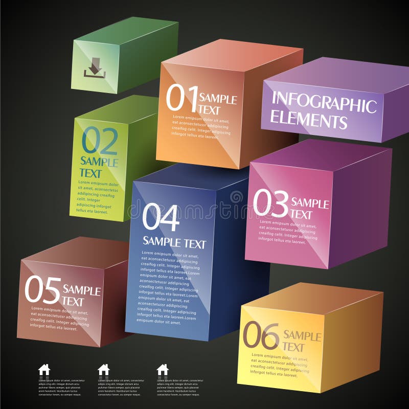 Vector Abstract 3d Box Infographics Stock Vector - Illustration of ...